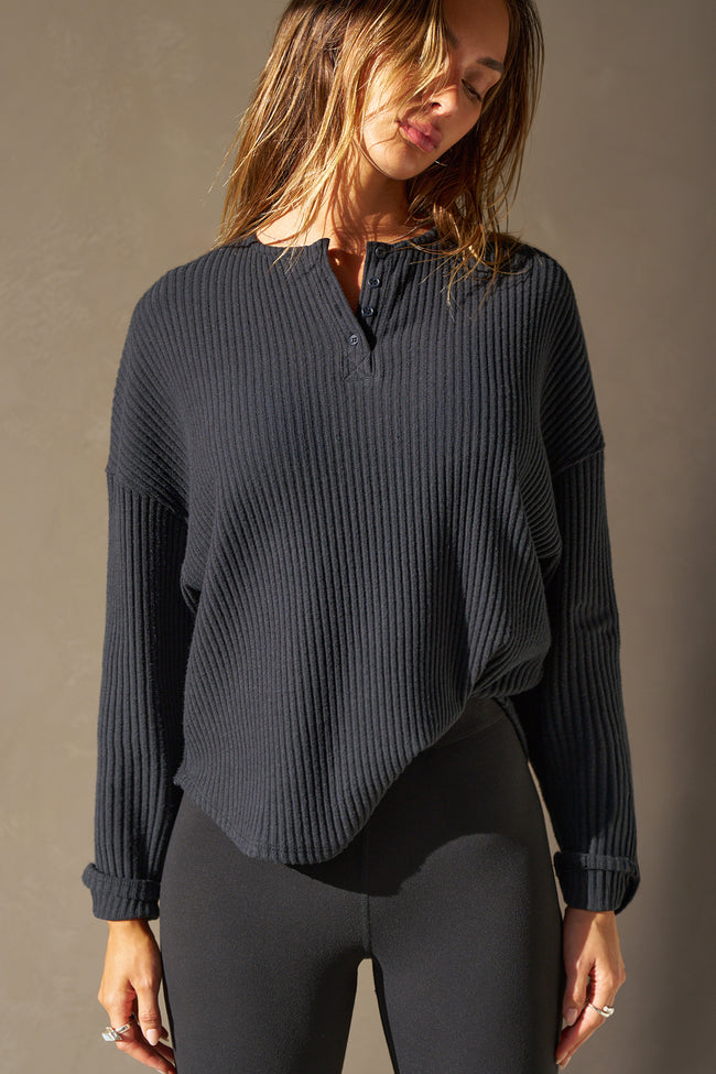 Henley Pullover - Midnight Luxe Knit – JOAH BROWN®