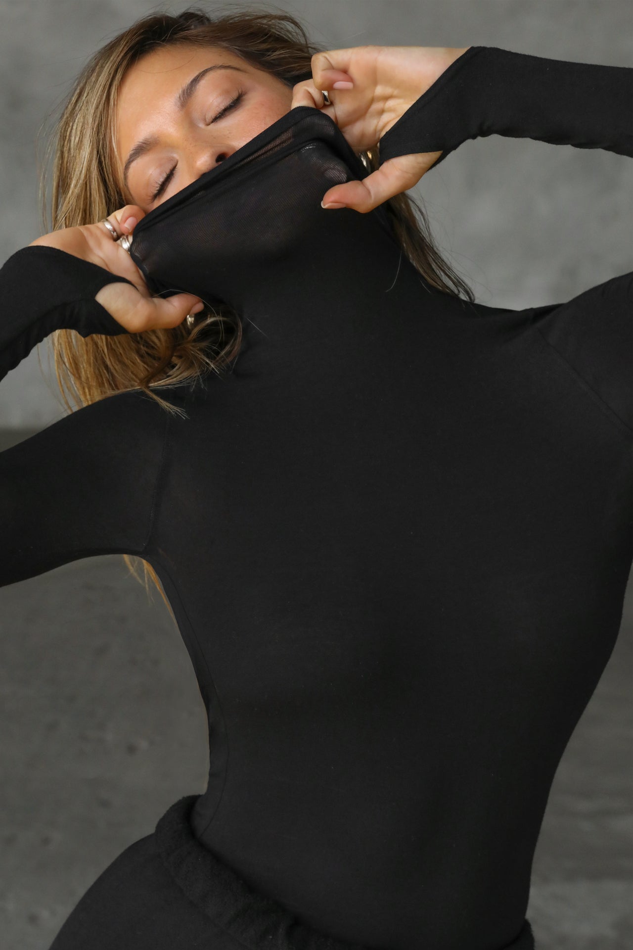 Open Back Turtleneck - Black – JOAH BROWN®